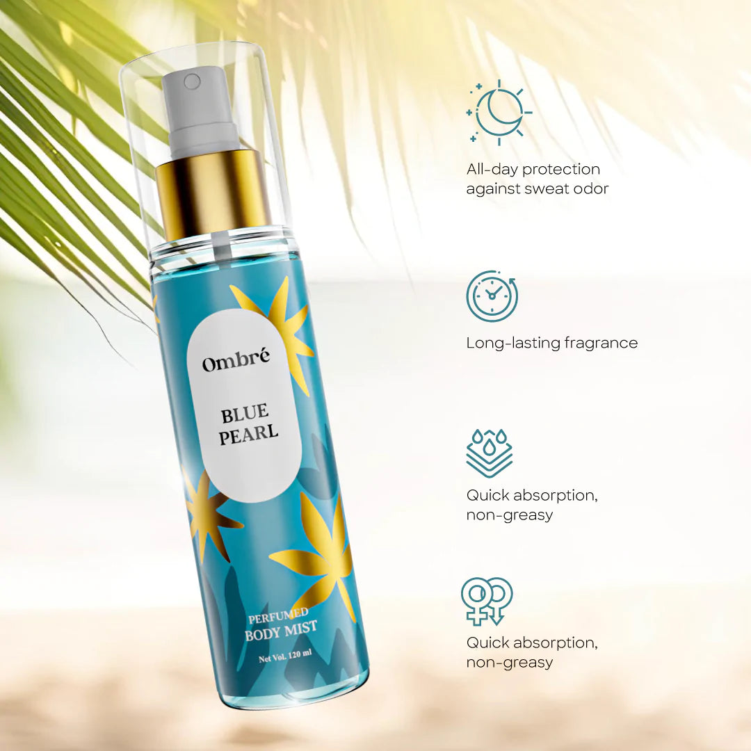 Ombre Perfumed Body Mist Blue Pearl (120ml) – OHSOGO