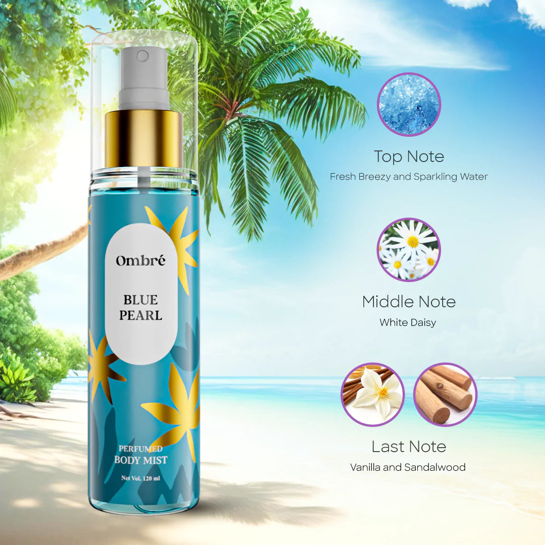Ombre Perfumed Body Mist Blue Pearl (120ml) – OHSOGO