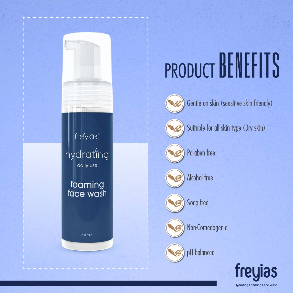 Freyias Hydrating Foaming Face Wash (200ml) – OHSOGO