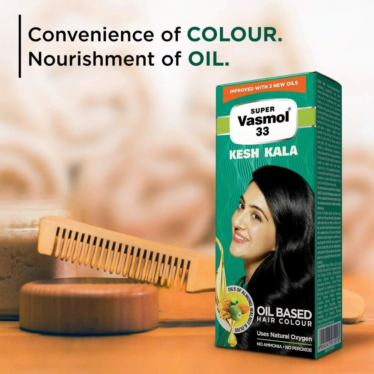 Super Vasmol 33 Kesh Kala Oil Based Hair Colour – OHSOGO