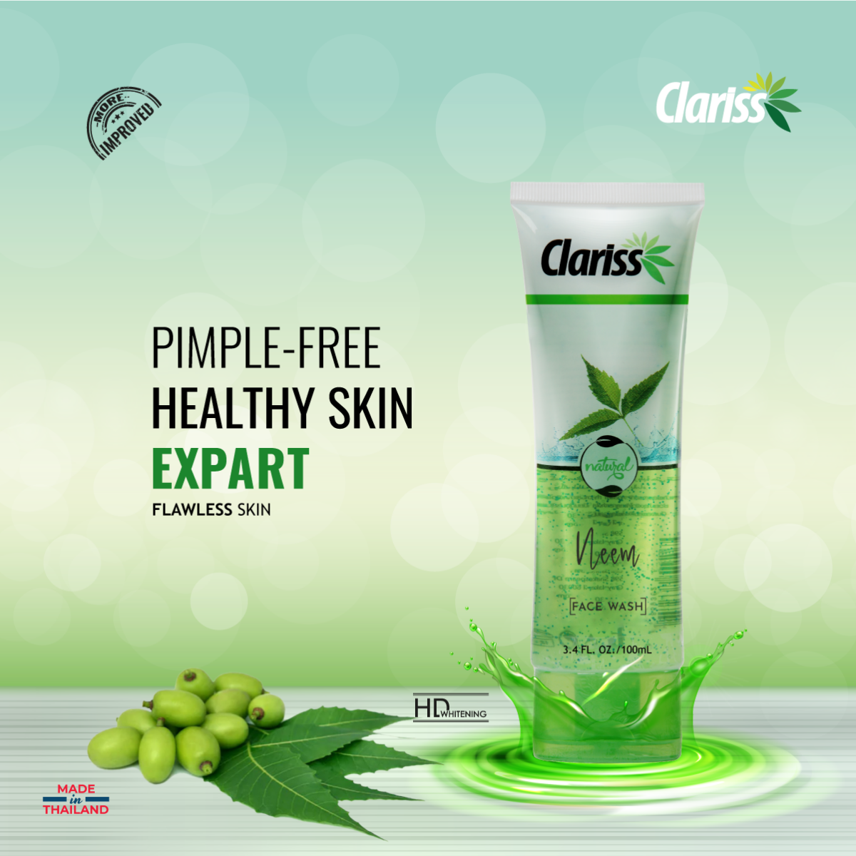 Buy Clariss Neem Pimple Defense Face Wash (100ml) Online at Best Price ...