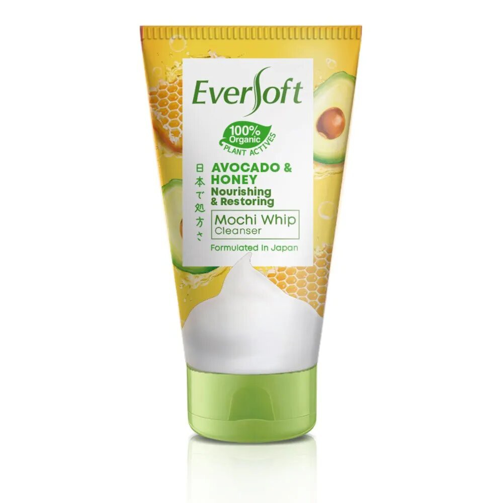 Buy Eversoft Avocado and Honey Mochi Whip Cleanser (120gm) Online at ...