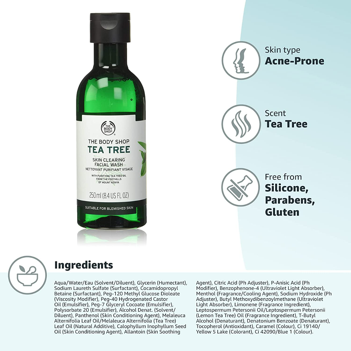 The Body Shop Tea Tree Skin Clearing Facial Wash (250ml) – OHSOGO